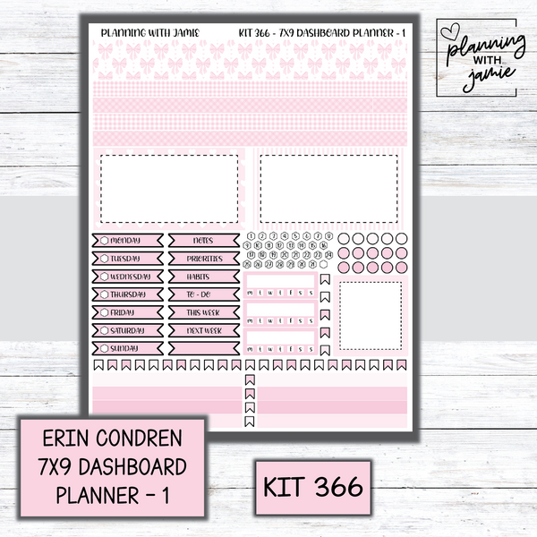 Kit 366 Erin Condren Dashboard Planner Sticker Kit – Planning With Jamie