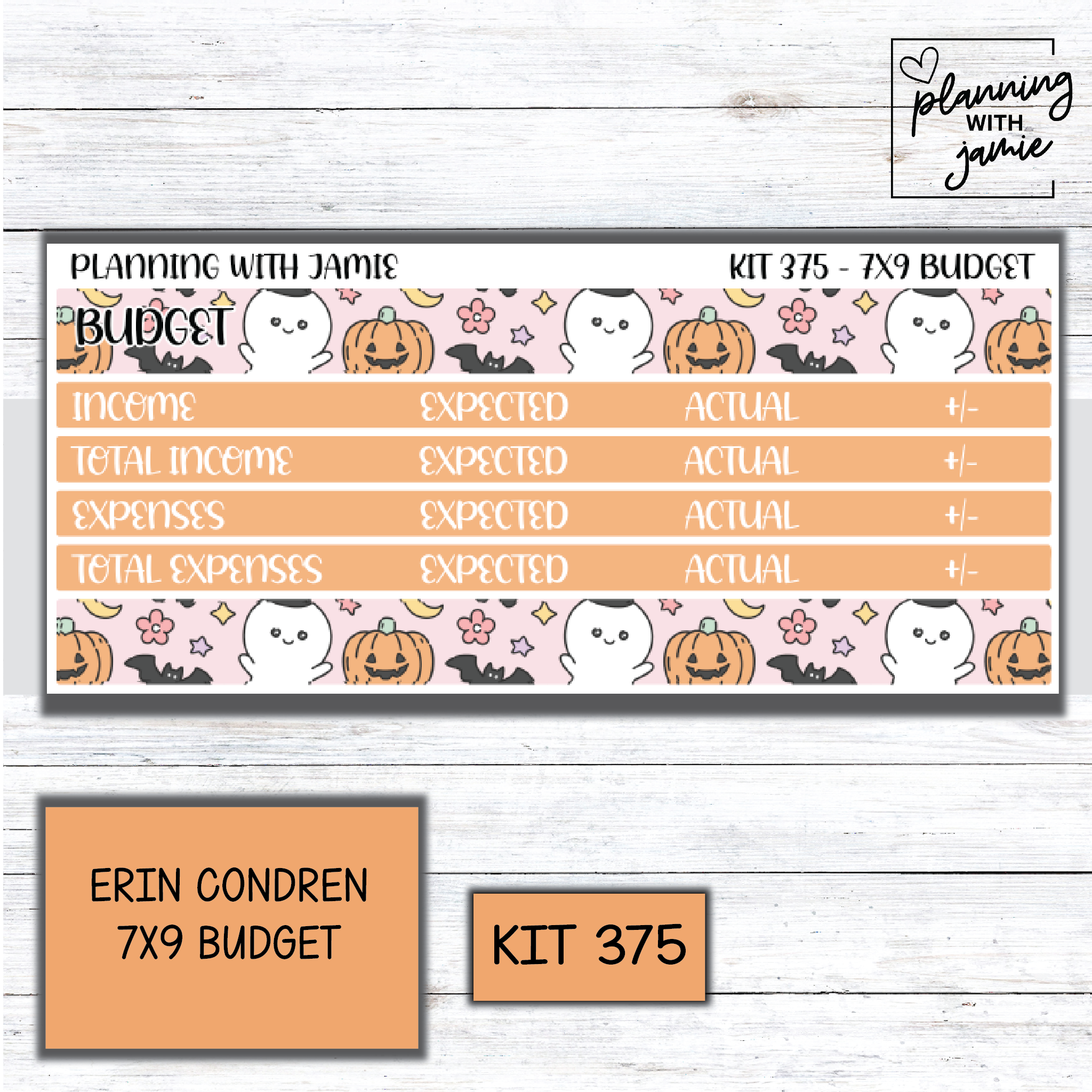 Kit 375 7x9 Budget Sticker Kit – Planning With Jamie