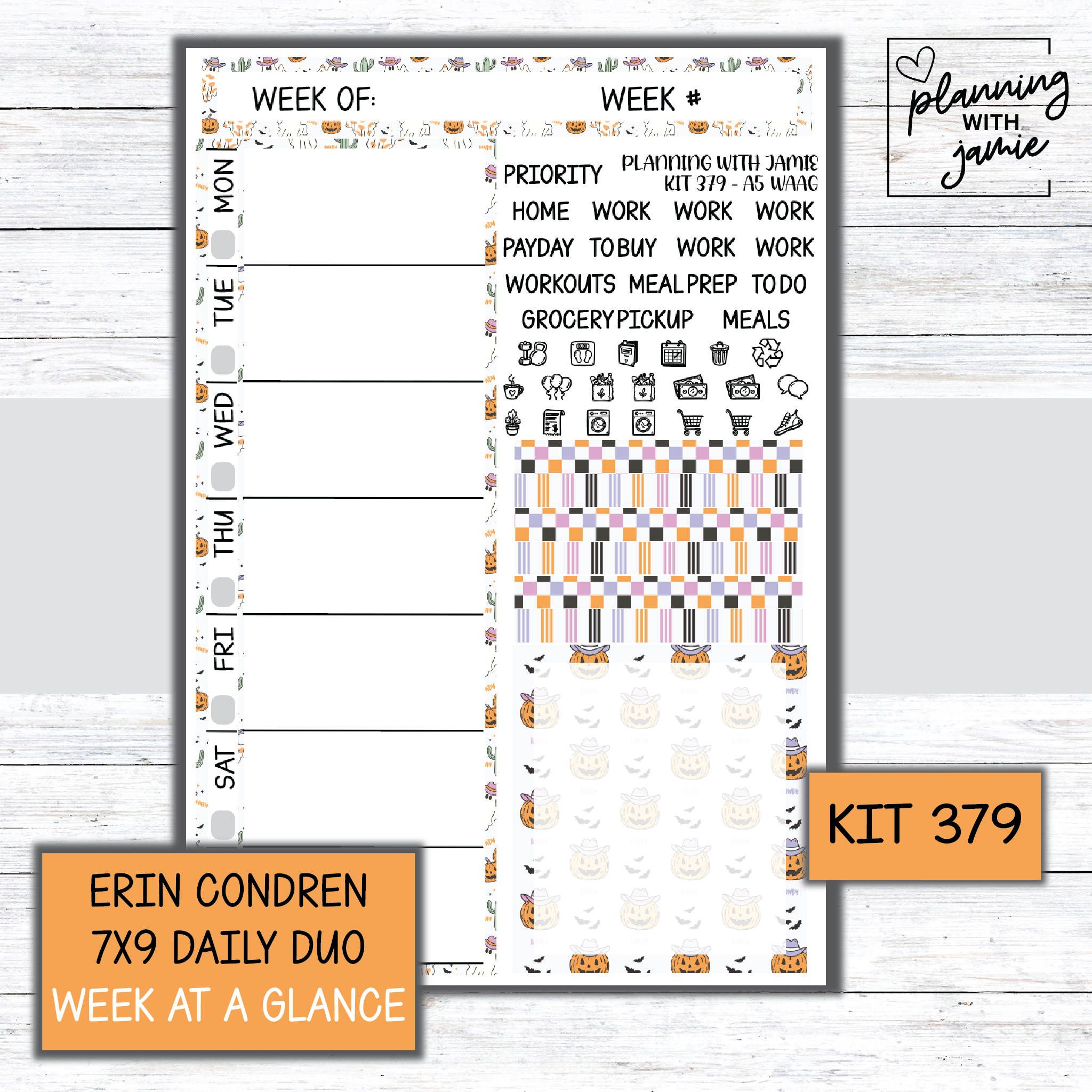 WEEK AT A GLANCE KITS – Planning With Jamie