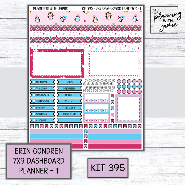 Kit 395 Erin Condren Dashboard Planner Sticker Kit – Planning With Jamie