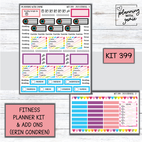 Kit 399 Weekly Fitness Sticker Kit – Planning With Jamie